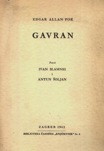 Edgar Allan Poe - Gavran