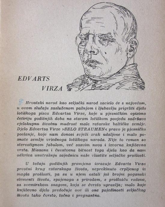 Edvarts Virza - Selo Straumen - 1943.