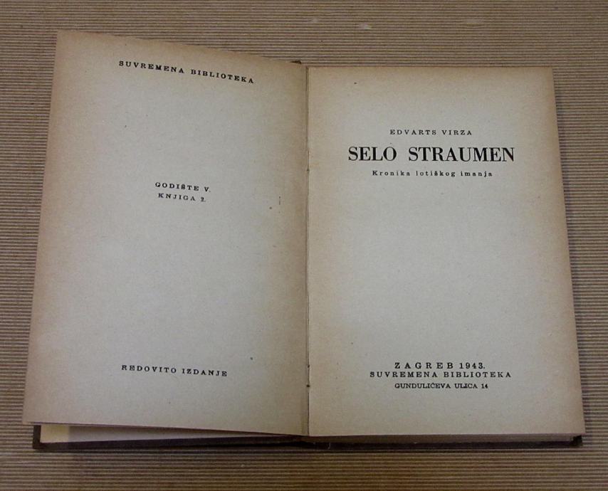 Edvarts Virza - Selo Straumen - 1943.