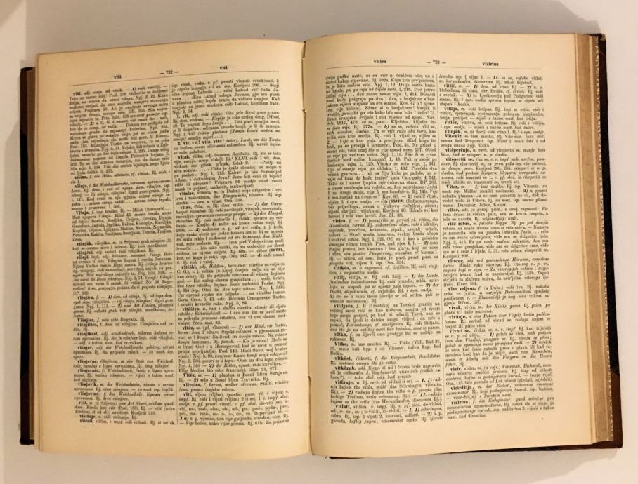 Franjo Iveković Ivan Broz - Rječnik hrvatskoga jezika 1901 knjiga 2
