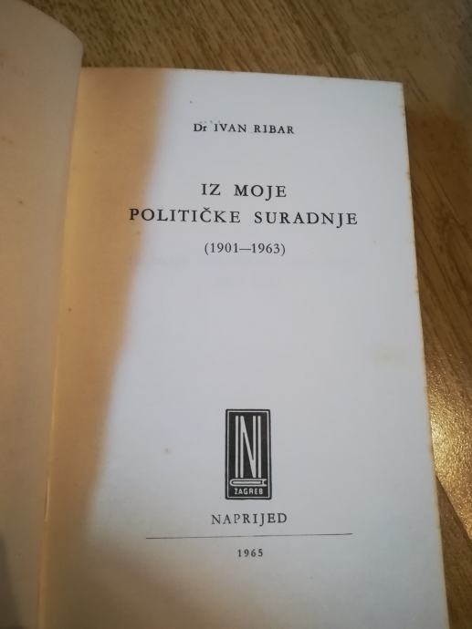 Ivan Ribar: Iz moje političke suradnje 1965g