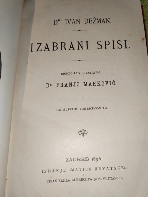 Izabrani spisi Ivan Dežman