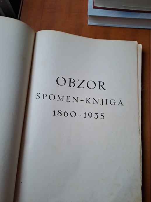 Obzor, spomen knjiga