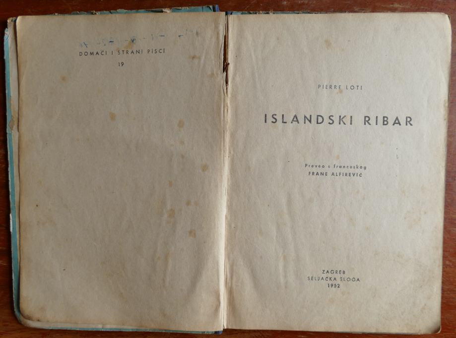 Pierre Loti: Islandski ribar