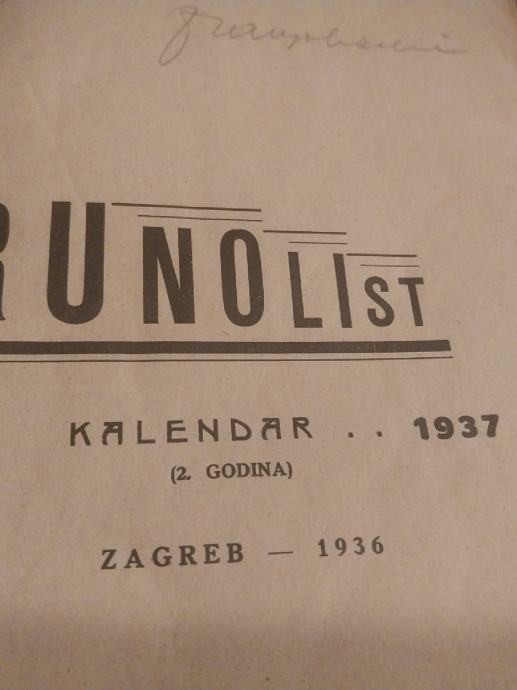 Runolist godišnjak 1937.
