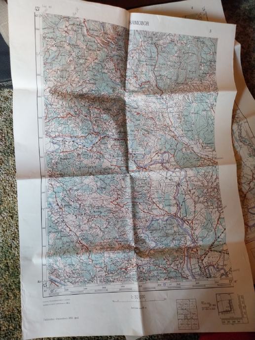 Specijalna karta, vojna, Samobor 3 1959