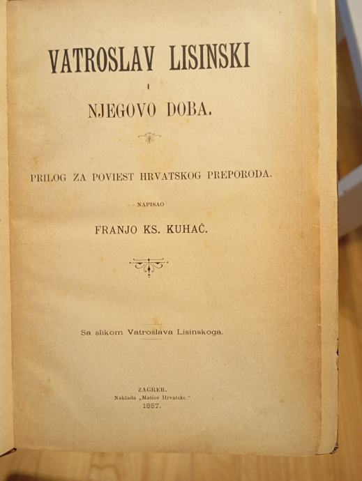 Vatroslav Lisinski i njegovo doba