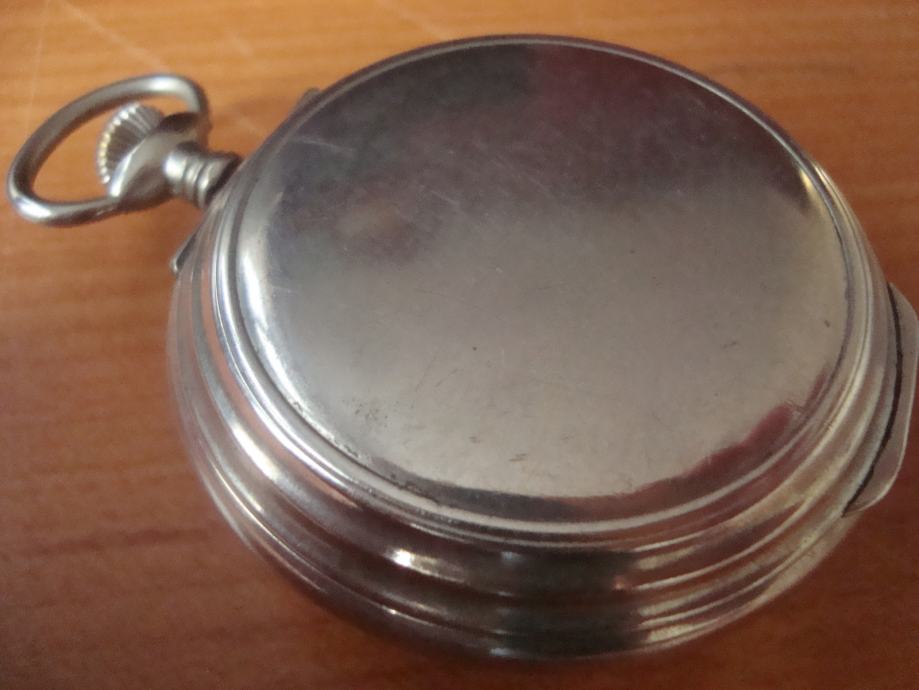 20. ANTIQUE ART DECO WW1 ERA RARE SWISS MECHANICAL POCKET ALARM WATCH