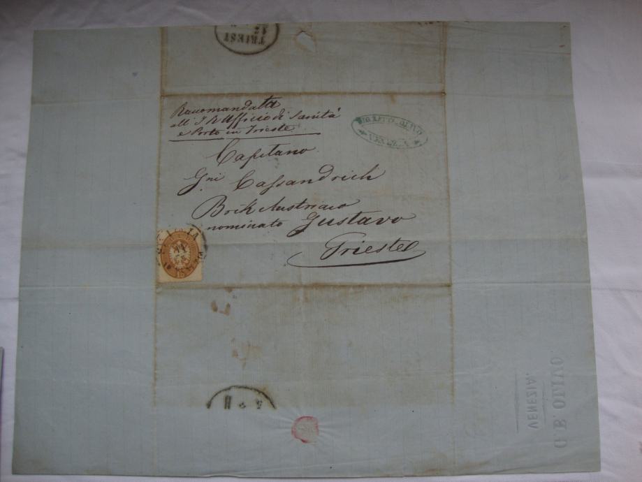 Antique letters,capitain 1854-1880. / stara pisma iz 19.stoljeća 01.