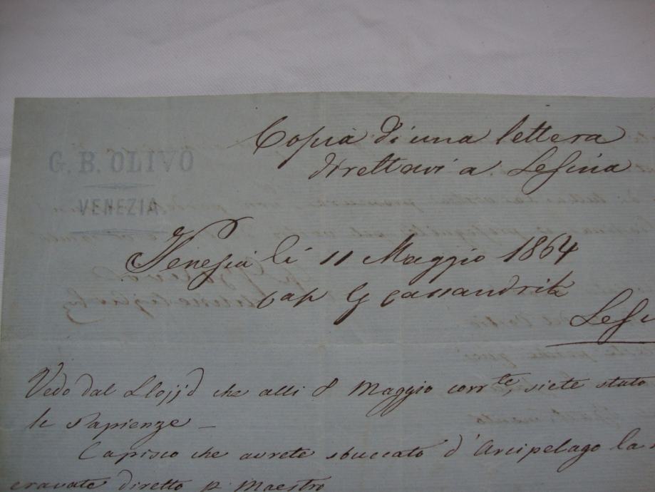 Antique letters,capitain 1854-1880. / stara pisma iz 19.stoljeća 01.