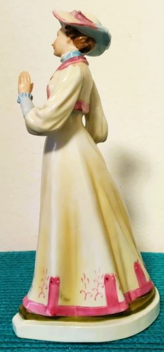 dama s šeširom - Kowa porculanska figura