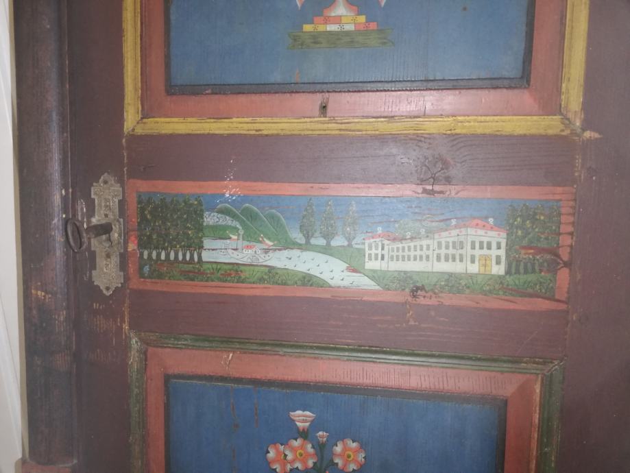 DVA STARA KRILA OD ORMARA IZ 1910 g. - RUČNO OSLIKANA