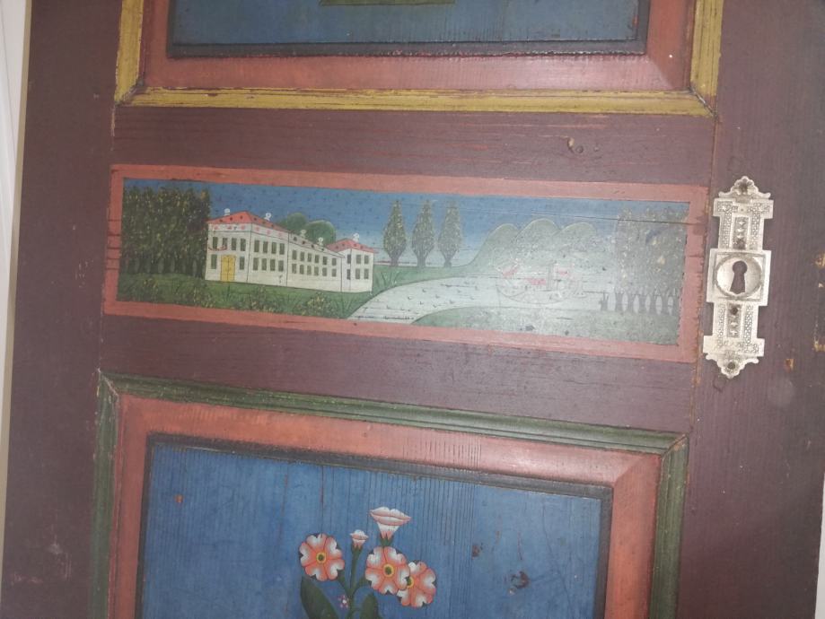 DVA STARA KRILA OD ORMARA IZ 1910 g. - RUČNO OSLIKANA
