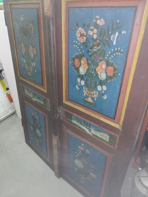 DVA STARA KRILA OD ORMARA IZ 1910 g. - RUČNO OSLIKANA