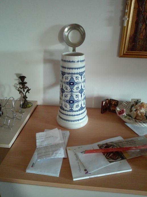 Fine China Lichte Echt Kobalt GDR Ddr Very long stein - 37