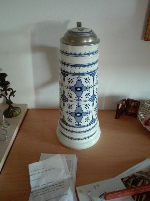 Fine China Lichte Echt Kobalt GDR Ddr Very long stein - 37