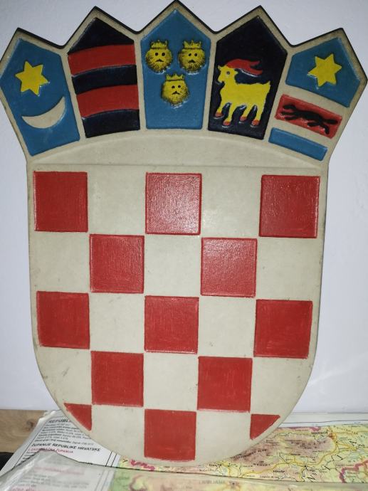 Hrvatski grb za zid veliki
