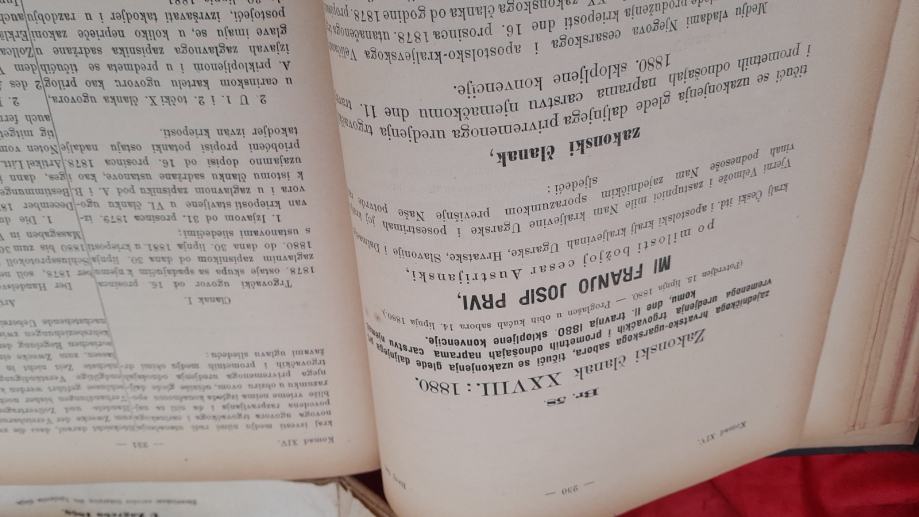 Komplet 5 sbornika zakona iz 1867-1886. godine