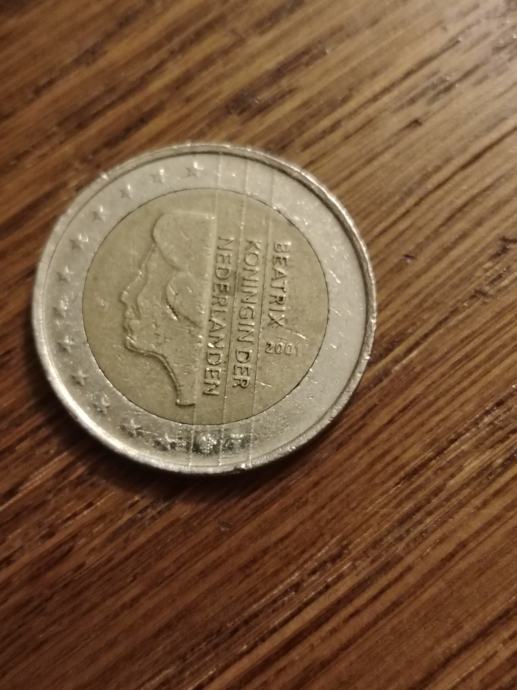 Rijetka kovanica kraljice beatrix 2001 god