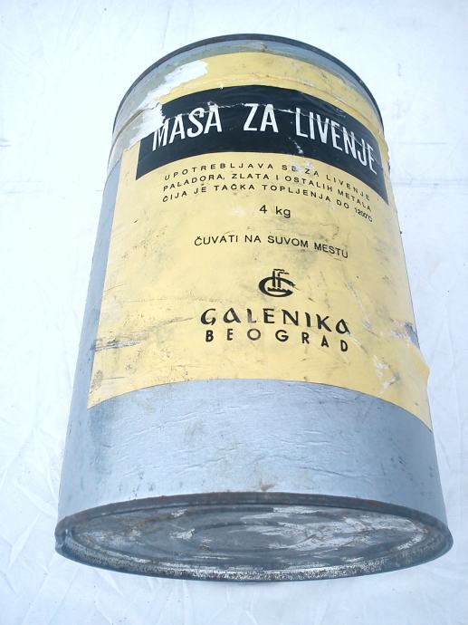 STARA KONZERVA MASA ZA LIVENJE NEOTVORENA