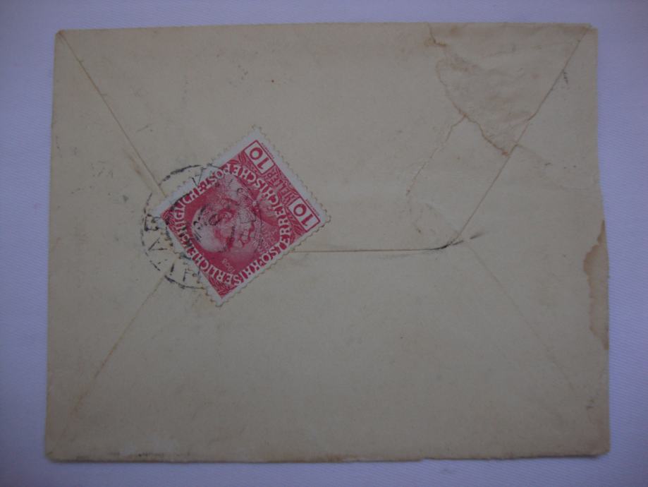 Stara kuverta pismo putovala za LESINA - otok Hvar