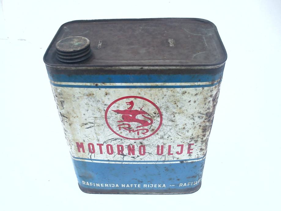 STARA LIMENKA OD MOTORNOG ULJA RIJECKE RAFINERIJE IZ 60 GODINA