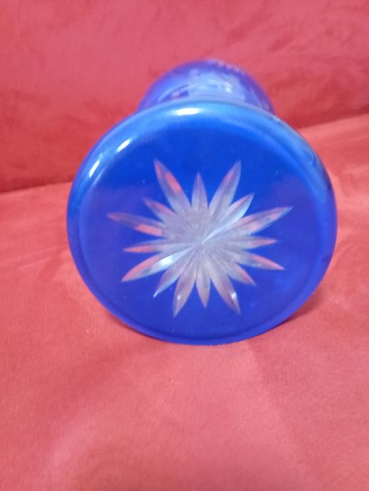 VAZA PLAVI KRISTAL