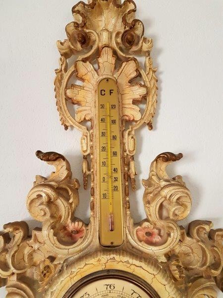 Venecijanski barokni barometar+termometar+higrometar