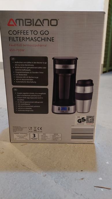 APARAT ZA KAVU - COFFEE TO GO - FILTER KAVA