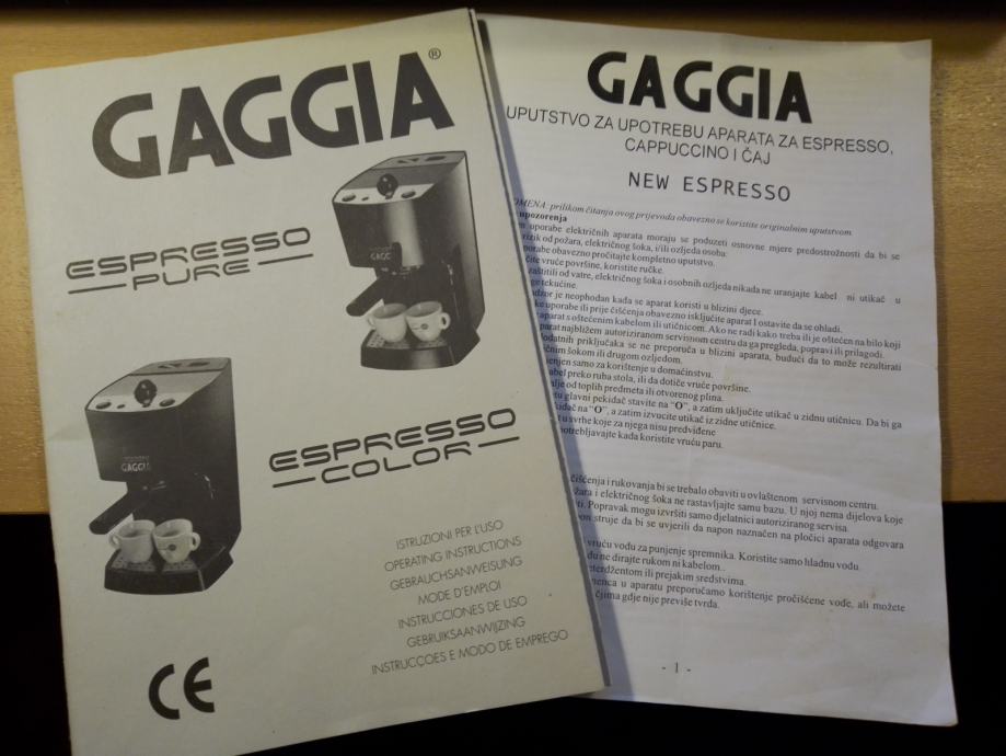 Aparat za kavu GAGGIA PURE ESPRESSO