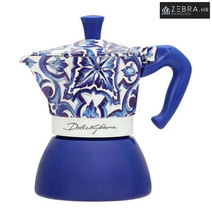 Talijanska Moka za Kavu Bialetti MOKA D&G Plava Nehrđajući Čelik 4 Tas