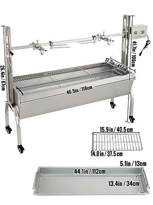 Razanj gril Inox pecara pekac 126cm razanj