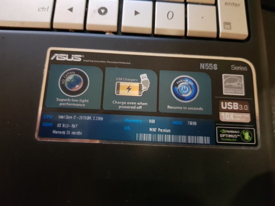 Asus N55S i7