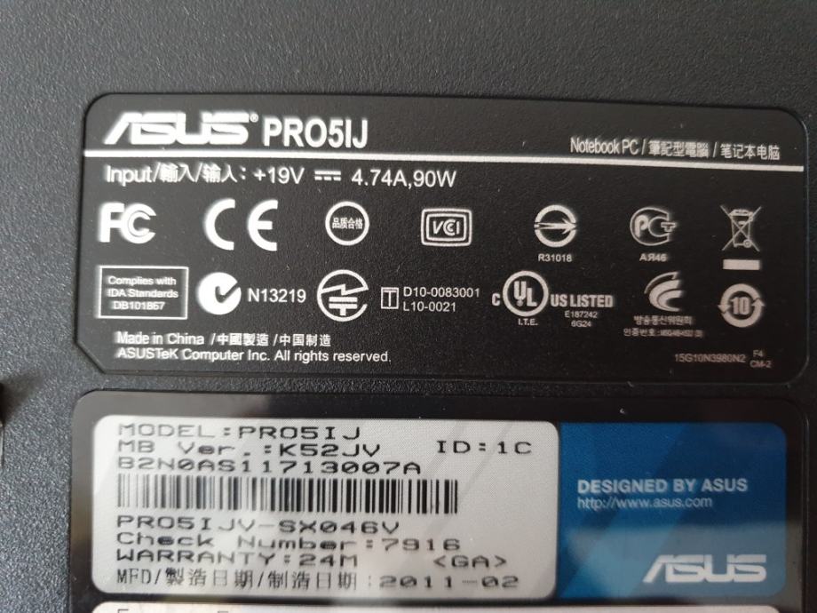 Asus PRO5IJ