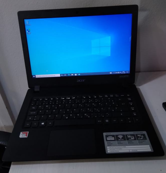 Laptop Acer Aspire 3 AMD A4-9120E 8GB, 256GB SSD 14, Rabljeno