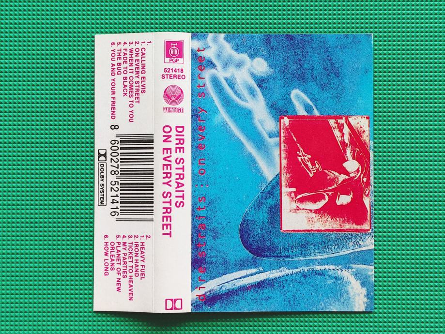 Audio kaseta/kazeta • DIRE STRAITS - ON EVERY STREET