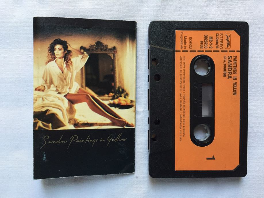 Sandra ‎– Paintings In Yellow, glazbena kaseta, Jugoton 1990.