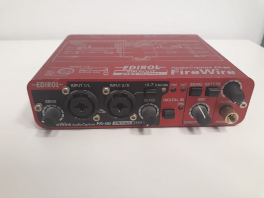 Edirol Audio Capture Fa-66 sound card