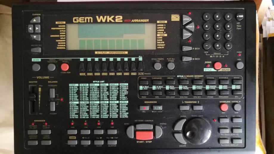 GEM WK2 MIDI