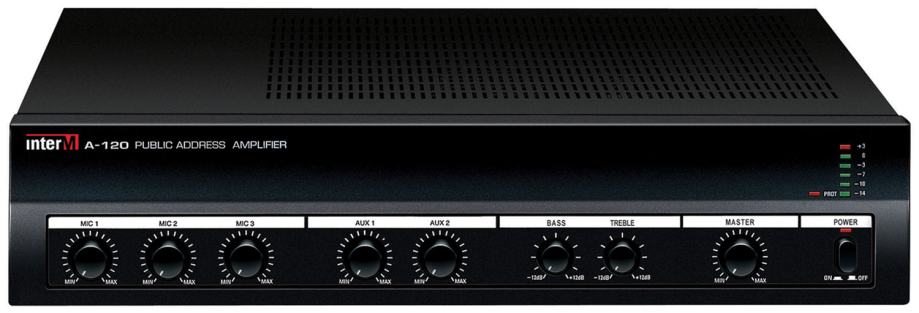INTER-M A-120 MIXER AMPLIFIER 120W/4, 70V, 100V