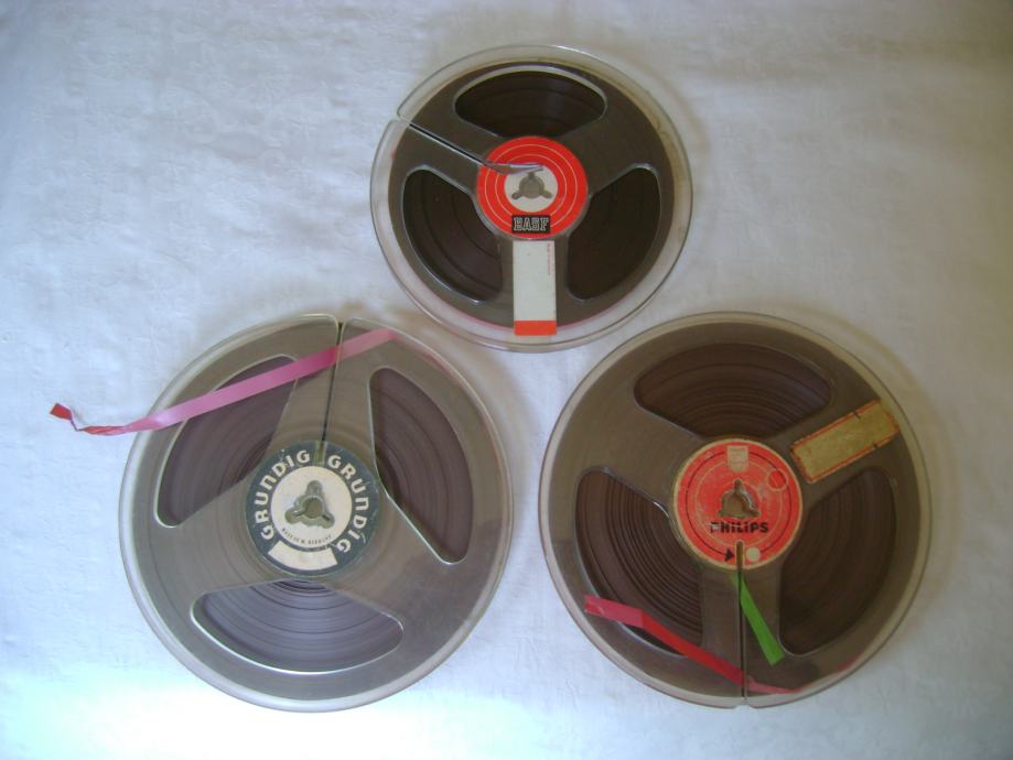 Magnetofonska traka - box sa 3 magetofonske trake -magnetofonska vrpca