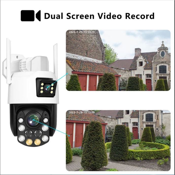 4K 8MP 36X optički zoom, dvostruka leća WiFi PTZ IP sigurnosna kamera