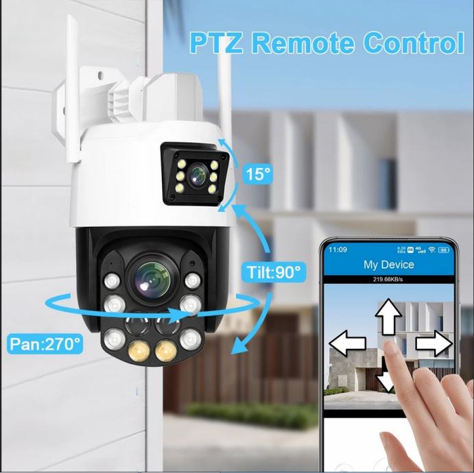 4K 8MP 36X optički zoom, dvostruka leća WiFi PTZ IP sigurnosna kamera