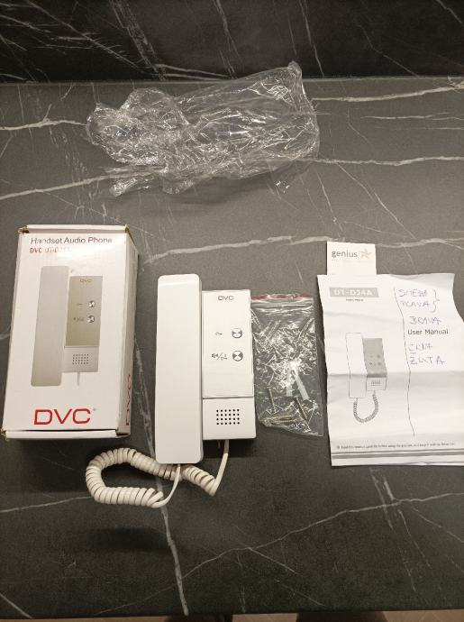 Portafon slušalica - audio slušalica DVC DT-DJ4A