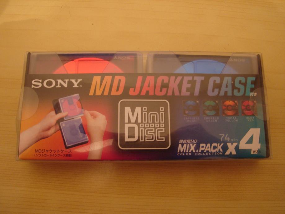 Sony color collection Mini Disc 74 min x 4