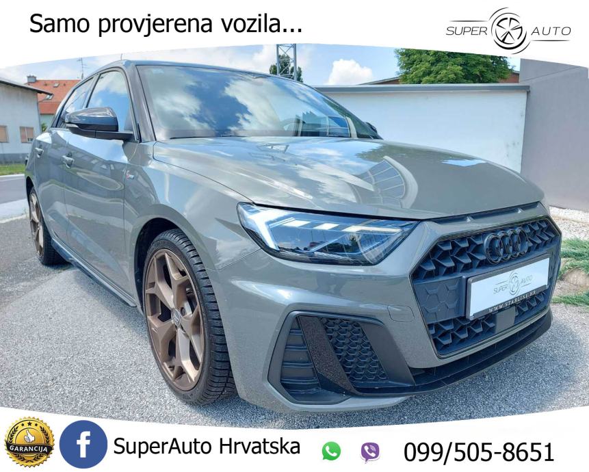 Audi A1 25 TFSI S-Line 95 KS, REG 09/23 VIRT+TEM+PARK, 2019 god.
