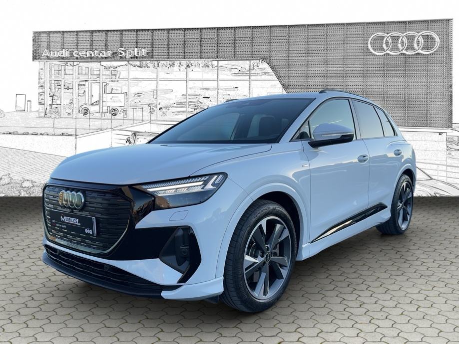 Audi Q4 e-tron S line+Black+Sonos+MMI Pro+Matrix+keyless+ambi+++, 2022 god.