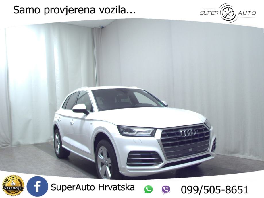 Audi Q5 2.0 TFSI Aut. Quat. 2x S-Line 252 KS, NAVI+LED+TEM+SHZ, 2018 god.
