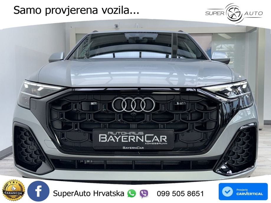 Audi Q8 50 TDI quattro Aut. S line 286 KS, ZRAČNI+ACC+360+LED+4xGR SJE ...