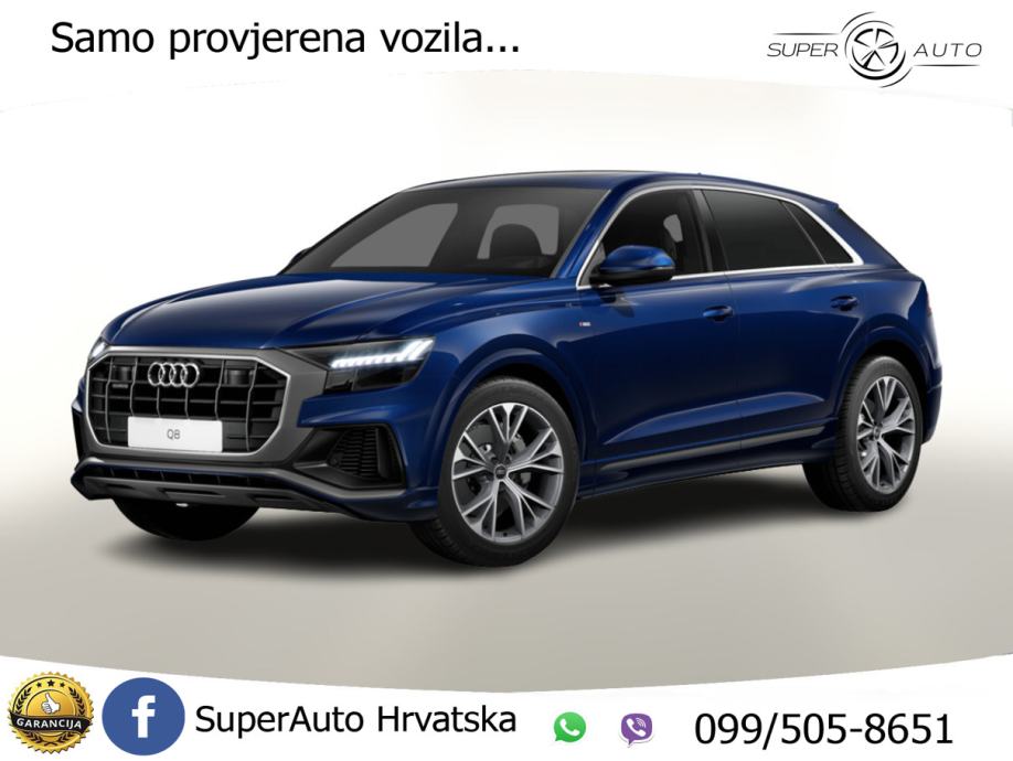 NOVO Audi Q8 55 TFSI 2xS line 340 KS, ZRAČNI+MATRIX+GR SJED+PANO+21 ...